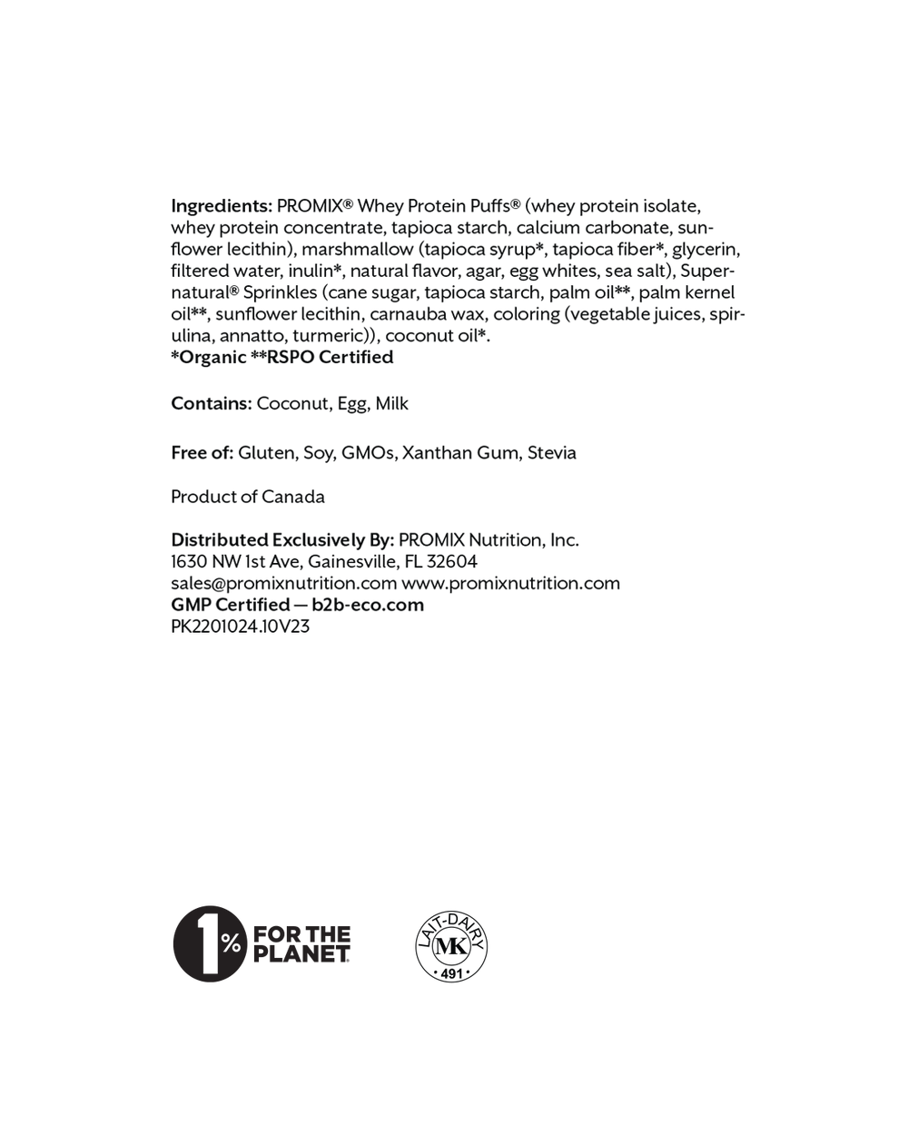 Birthday Cake Protein Puff Bars | Promix Nutrition®